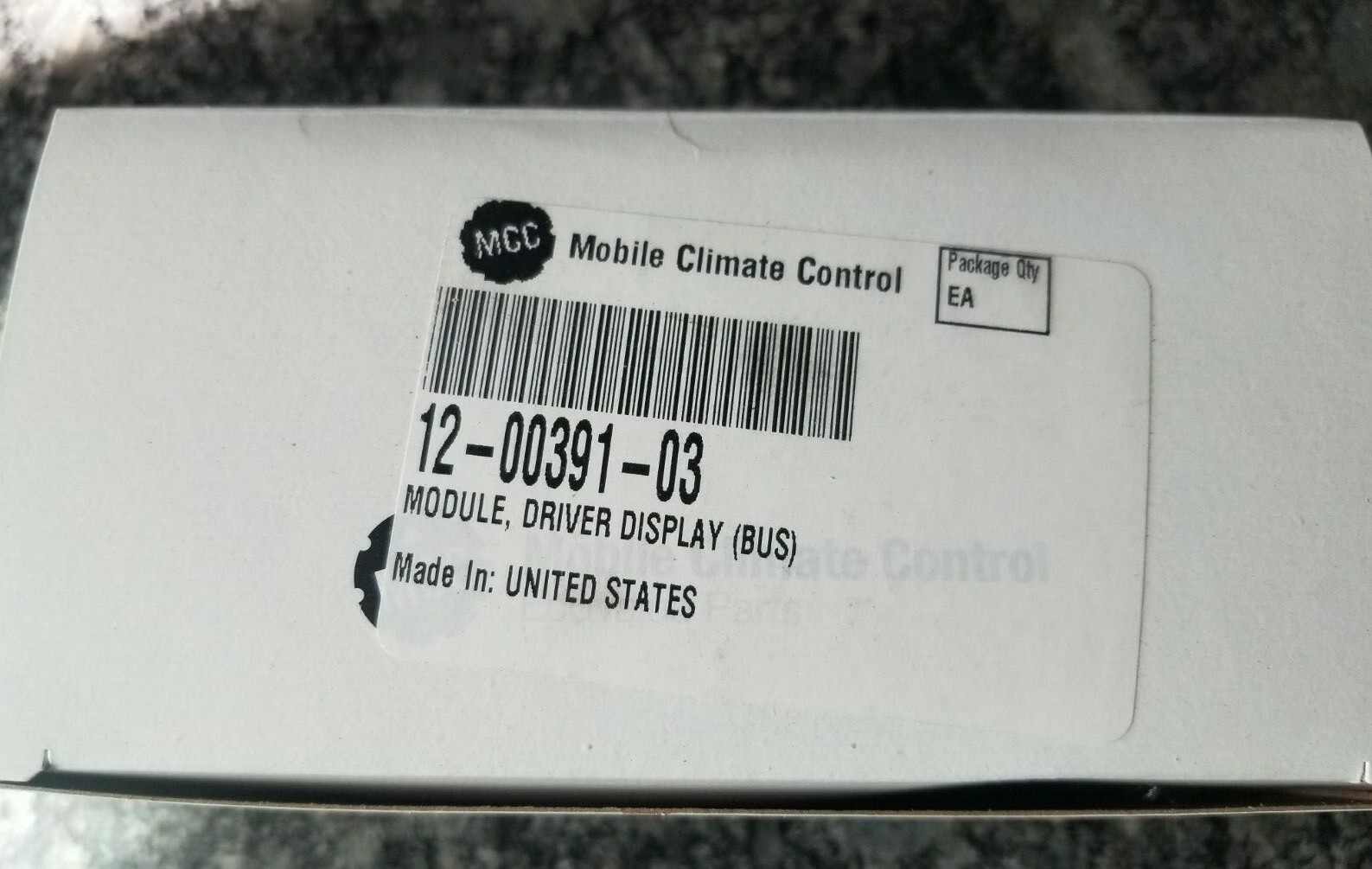 MCC Carrier Transicold Driver Display Module 12-00391-03 NOS School ...
