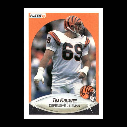 Tim Krumrie 1990 Fleer Cincinnati Bengals #218 R325C 20 | eBay