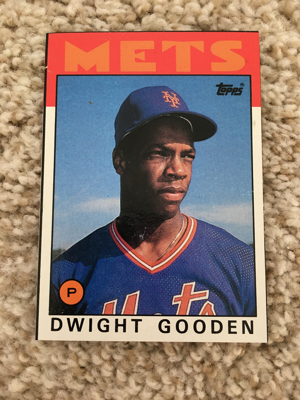 DWIGHT GOODEN BOX CUT OUT 1986 NEW YORK METS TOPPS BASEBALL CARD !!! | eBay