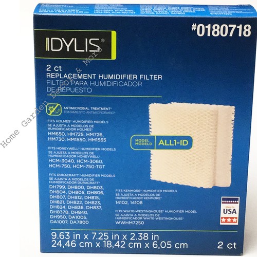 2 Pack IDYLIS Replacement Humidifier Filter ALL1-ID Cut to Fit HOLMES ...