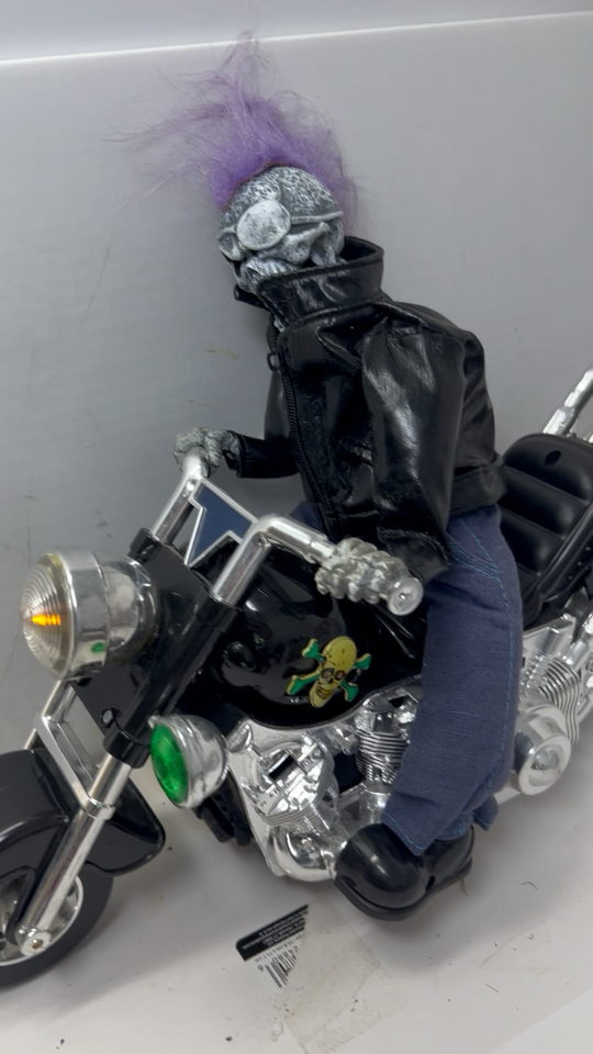 Halloween Bones Halloween Animatronic Prop Lights Talks On Bike ...