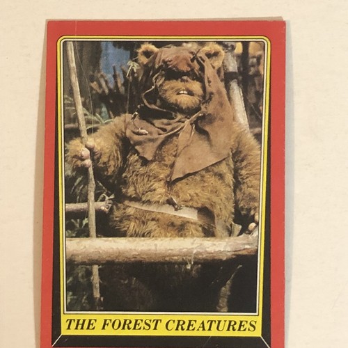 Return of the Jedi trading card Star Wars Vintage #89 Forest Creatures ...