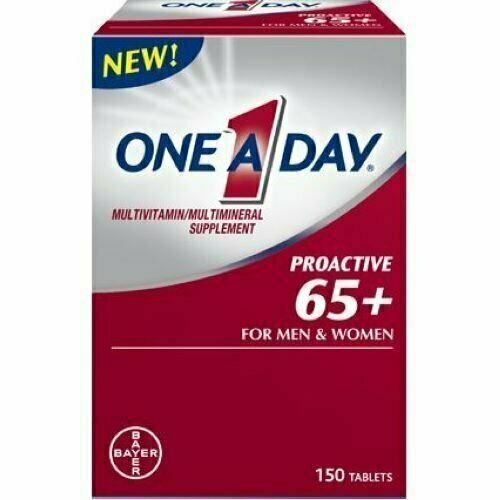 One A Day Multivitamin Multimineral Supplement Tablets Proactive 65 ...
