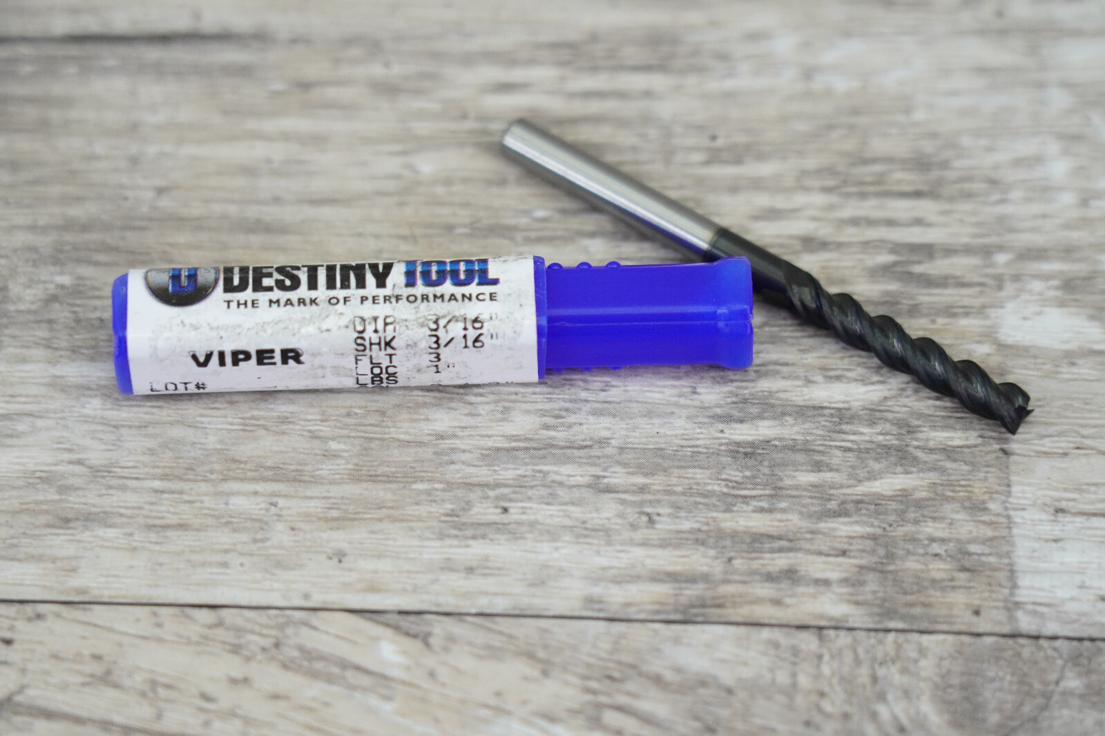 DESTINY TOOL VIPER V31216S--VIPER 3/16, 3 FLT,1 LOC, 2-1/2 OAL, STEALTH COATING | eBay