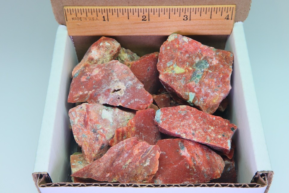 Red Jasper 1 LB w/ Apatite Inclusions Bulk Raw Natural Mineral ...