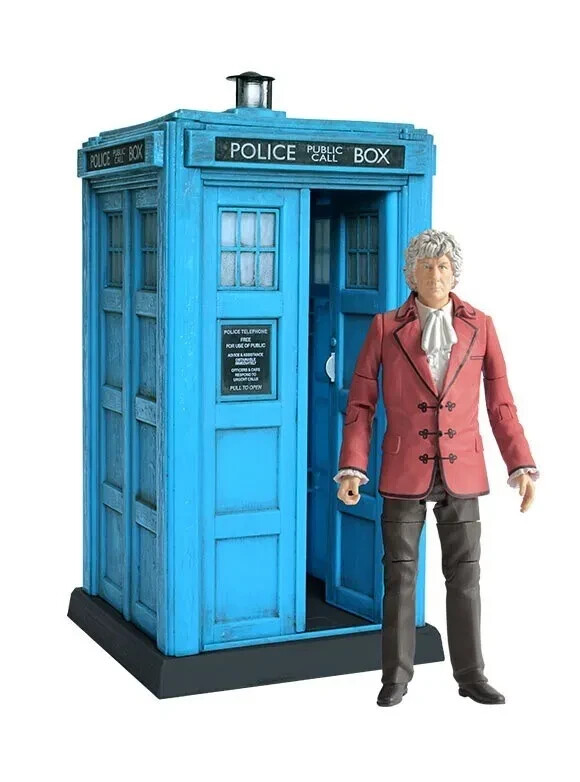 DOCTOR WHO The 3rd Doctor and TARDIS Time Monster Figure Set Boxed NEW ...