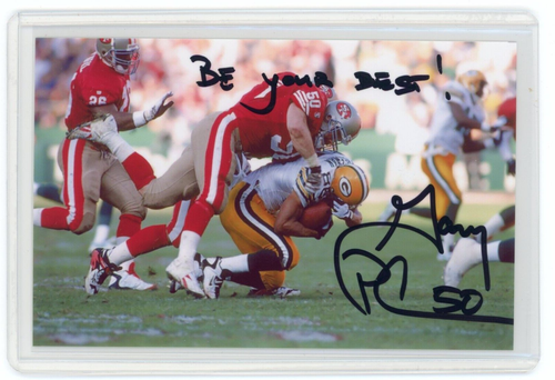 Gary Plummer Signed Photo -San Francisco 49ers 1995 Playoff vs Green ...