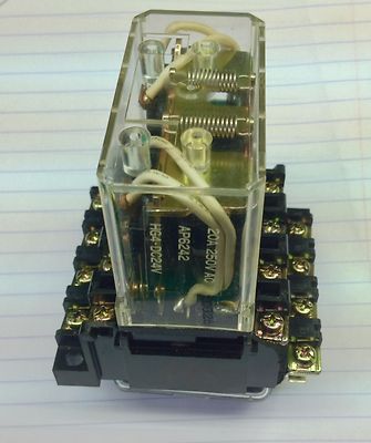 MATSUSHITA 24VDC RELAY HG4-DC24V 20A 250VAC + SOCKET | eBay