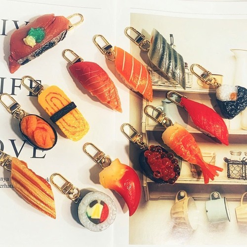 Creative Resin Sushi Keychain - Durable, Cute Gift | eBay Australia