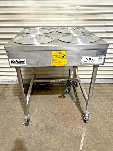 Belshaw H&I- 4 Heat & Ice bowl Icer Table 208V/1Ph w/Lids | eBay