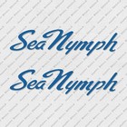 SEA NYMPH BOAT LOGO V1 DECALS STICKERS 22" x 5.4" 2pcs. | eBay