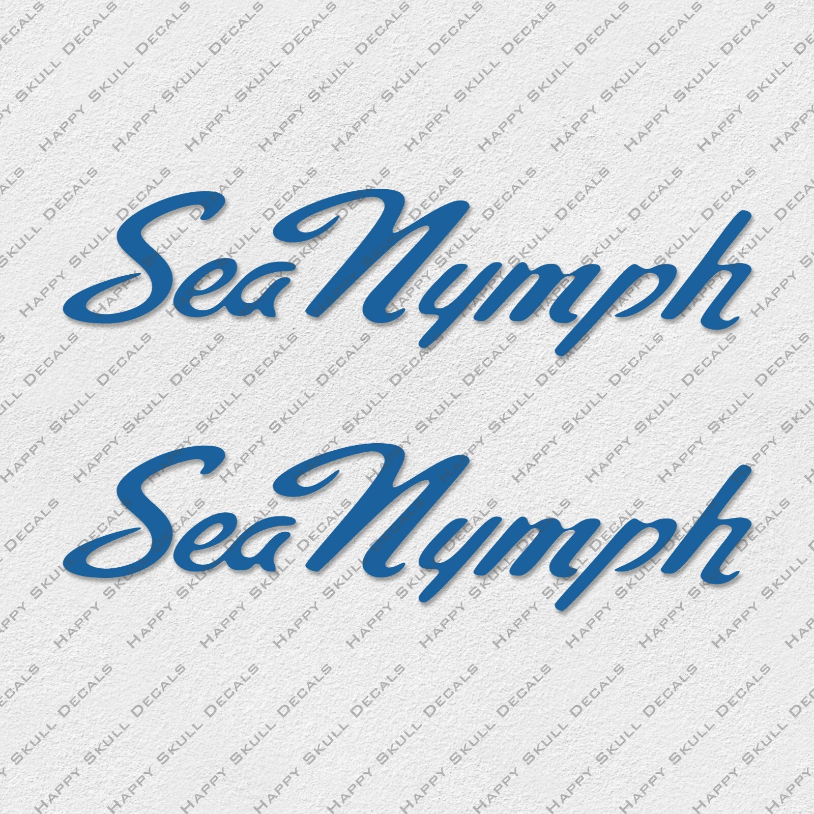 SEA NYMPH BOAT LOGO V1 DECALS STICKERS 22" x 5.4" 2pcs. | eBay