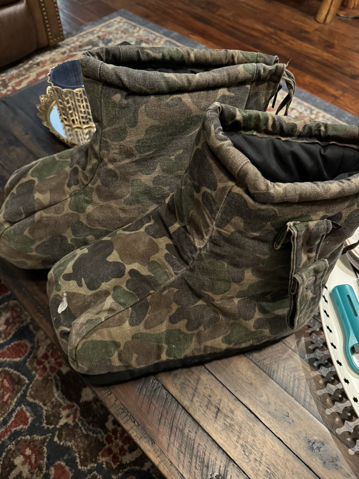 Vintage ICEBREAKER ORIGINAL Realtree CAMO INSULATED BOOT COVERS BLANKET ...