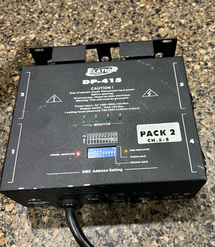 Elation Professional DP-415 4-Channel DMX Dimmer Pack Lightning Controller | eBay
