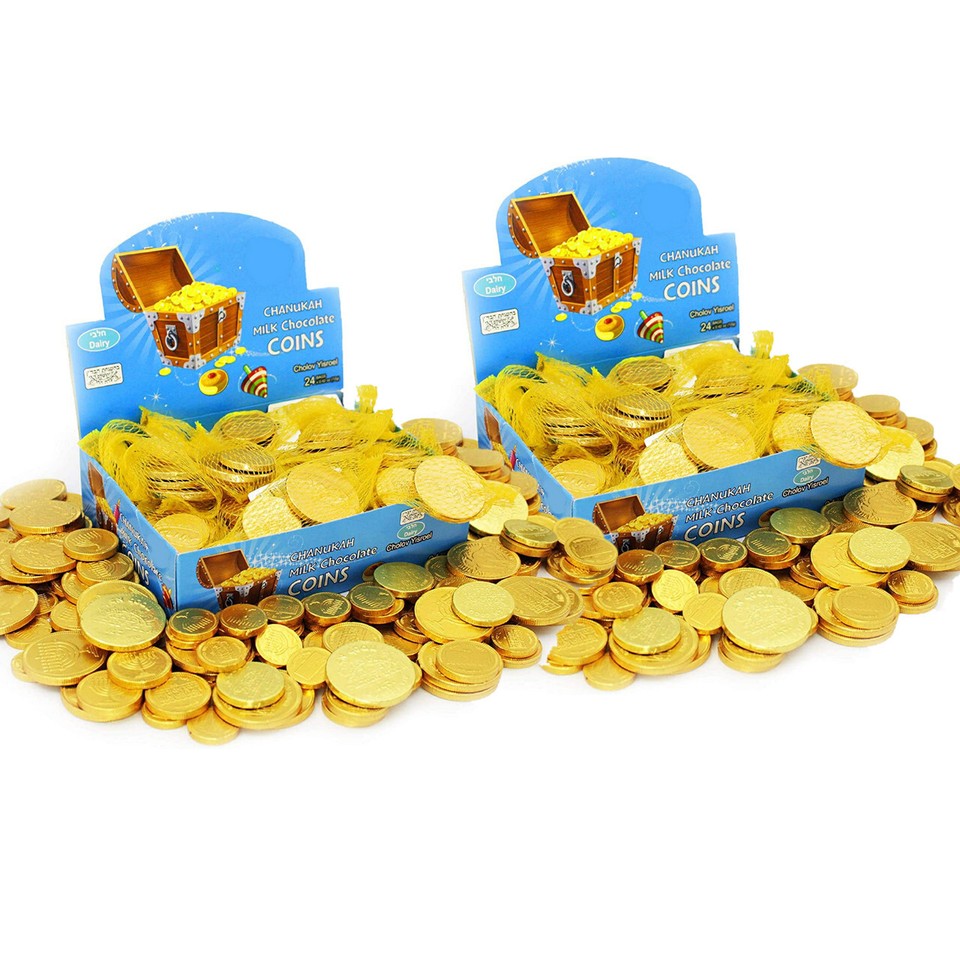Hanukkah Gelt Chocolate Candy Chanukah Chocolate Coins Gelt Gold | eBay