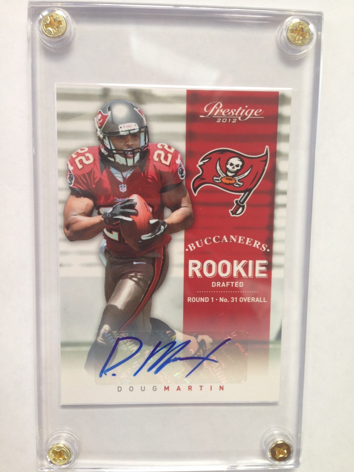 2012 Prestige Doug Martin Rookie AU Autograph - #286/499 - nice card ...