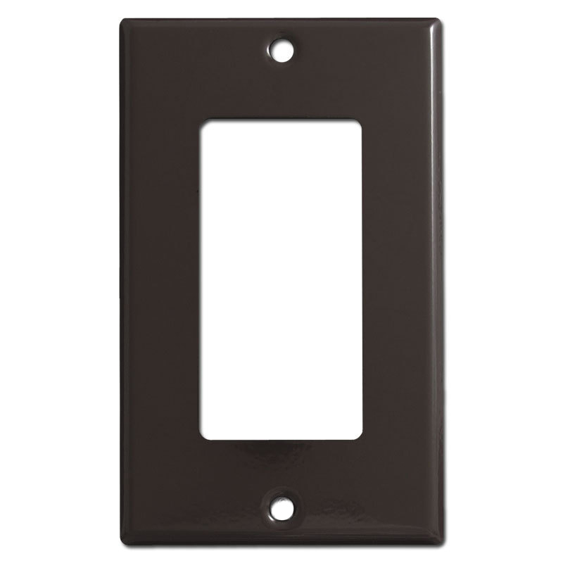 Light Gloss Brown Metal Wall Plate Covers Switch Plates & Outlet Covers ...