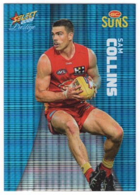 2022 AFL Select Footy Stars Prestige Sam Collins Blue Parallel #74 (055 ...