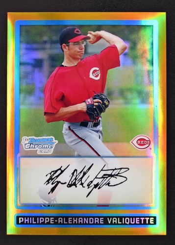 2009 Bowman Chrome #BCP177 Philippe Valiquette /50 Prospects Gold ...