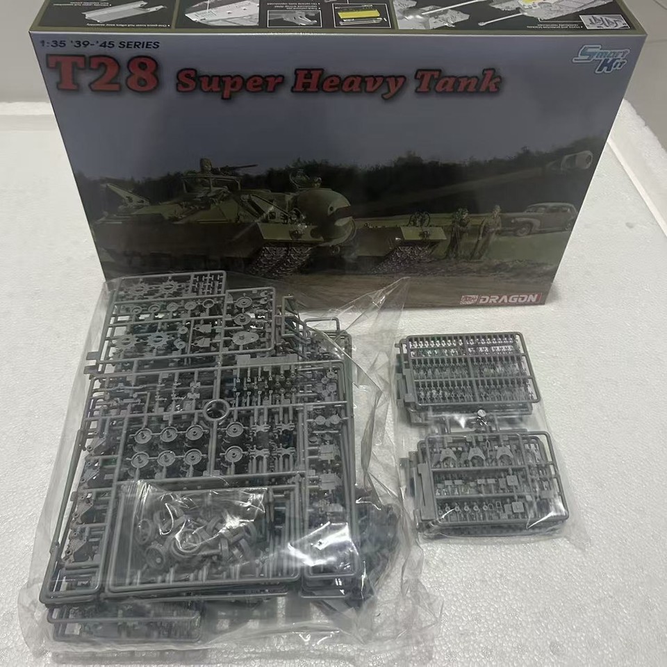 Dragon 6750 1/35 T-28 Super Heavy Tank-Assembly Model Kit New Upgrade ...