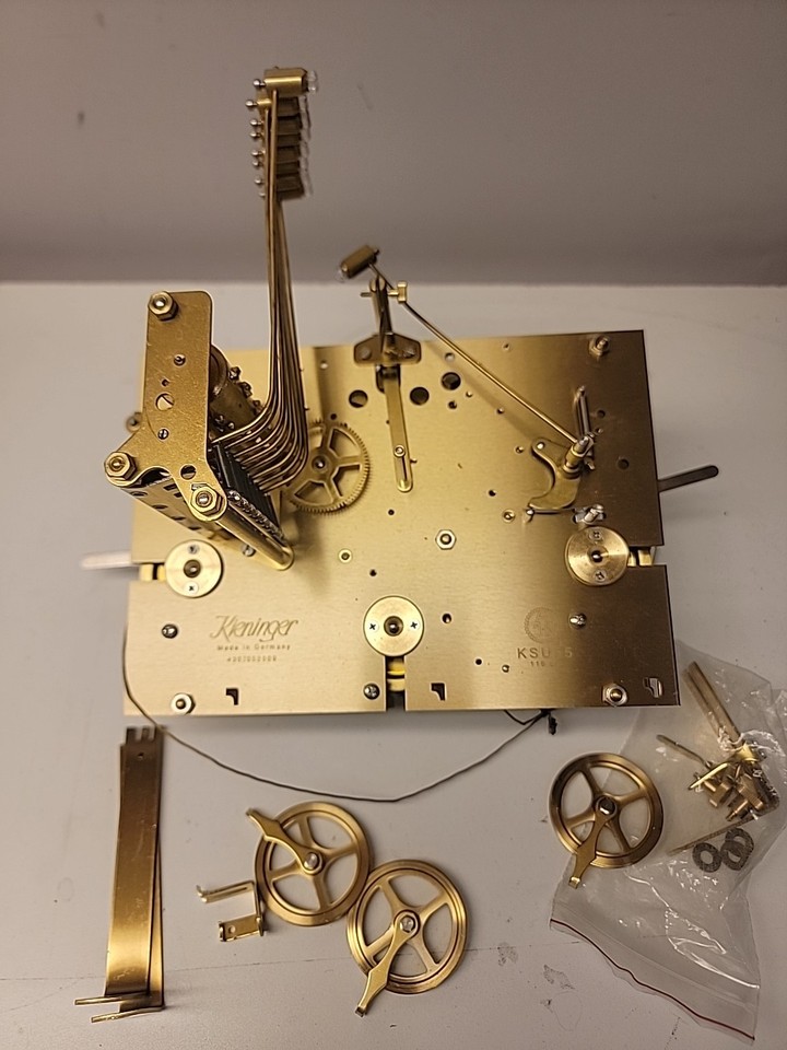 Kieninger Clock movement KSU55 116cm Sequencial Chime Movement New Old ...