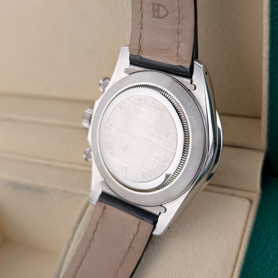 Tudor 79280P Prince Date Chronograph Black Dial 40mm ~1998 | eBay