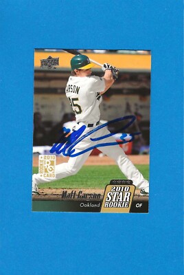 2010 Topps Matt Carson Oakland Athletics Auto On Card Signed Autograph ...
