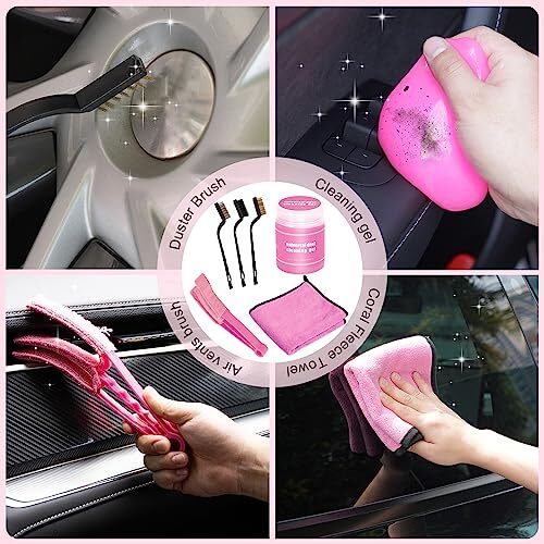 Car Cleaning Kit, 21PCS Car Detailing Kit Interior Cleaner with 4 21 ...