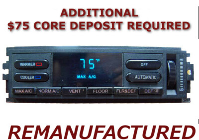OEM REMAN 1993 1994 Lincoln Town Car AC Heater Climate Control EATC ...
