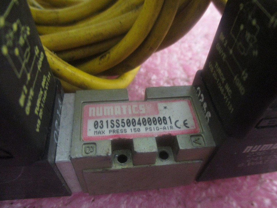 Numatics Model: 031SS5004000061 Double Sided Pnuematic Valve w/ Turck ...