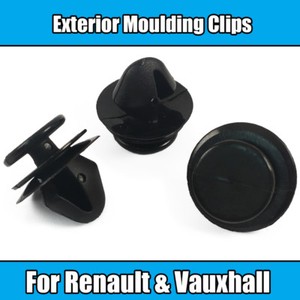 10x Clips For Renault Master Exterior Side Moulding Bump Strip Vauxhall ...