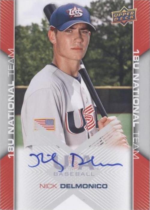 2009 Upper Deck USA Baseball Box Set - Nick Delmonico #USA-107 (AU, RC ...