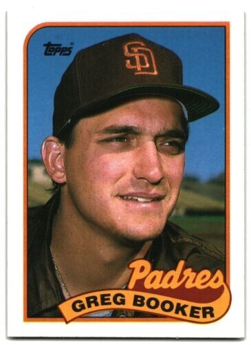 1989 Topps #319 Greg Booker Pitcher San Diego Padres FREE shipping | eBay