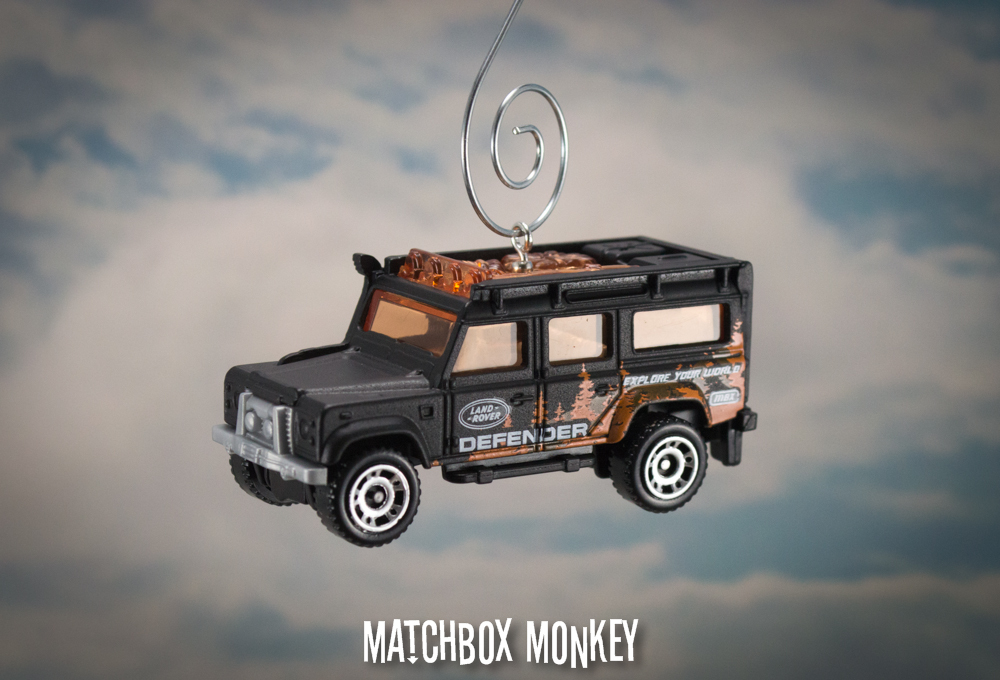 Custom Black Land Rover Range Rover Defender 110 Christmas Ornament 1/ ...