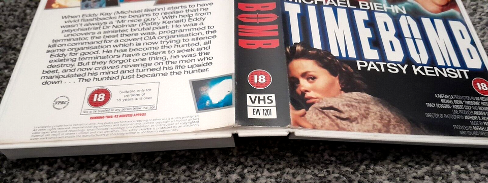 TIMEBOMB MICHAEL BIEHN PATSY KENSIT EDDY KAY BIG BOX EX RENTAL PAL VHS ...