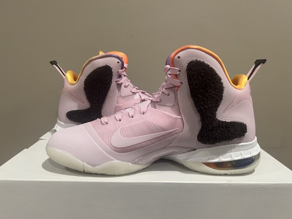 Nike LeBron Retro 9 Athletic Basketball Sneakers King Of LA Regal Pink ...