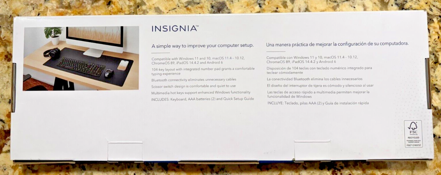 Insignia Full-size Bluetooth Scissor Switch Keyboard - Black | eBay