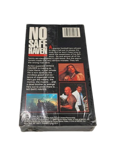 No Safe Haven VHS Wings Hauser Movie Rare 1989 Sealed | eBay