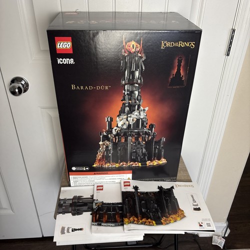 BOX AND INSTRUCTIONS ONLY!! LEGO The Lord Of The Rings Barad-dur (10333 ...