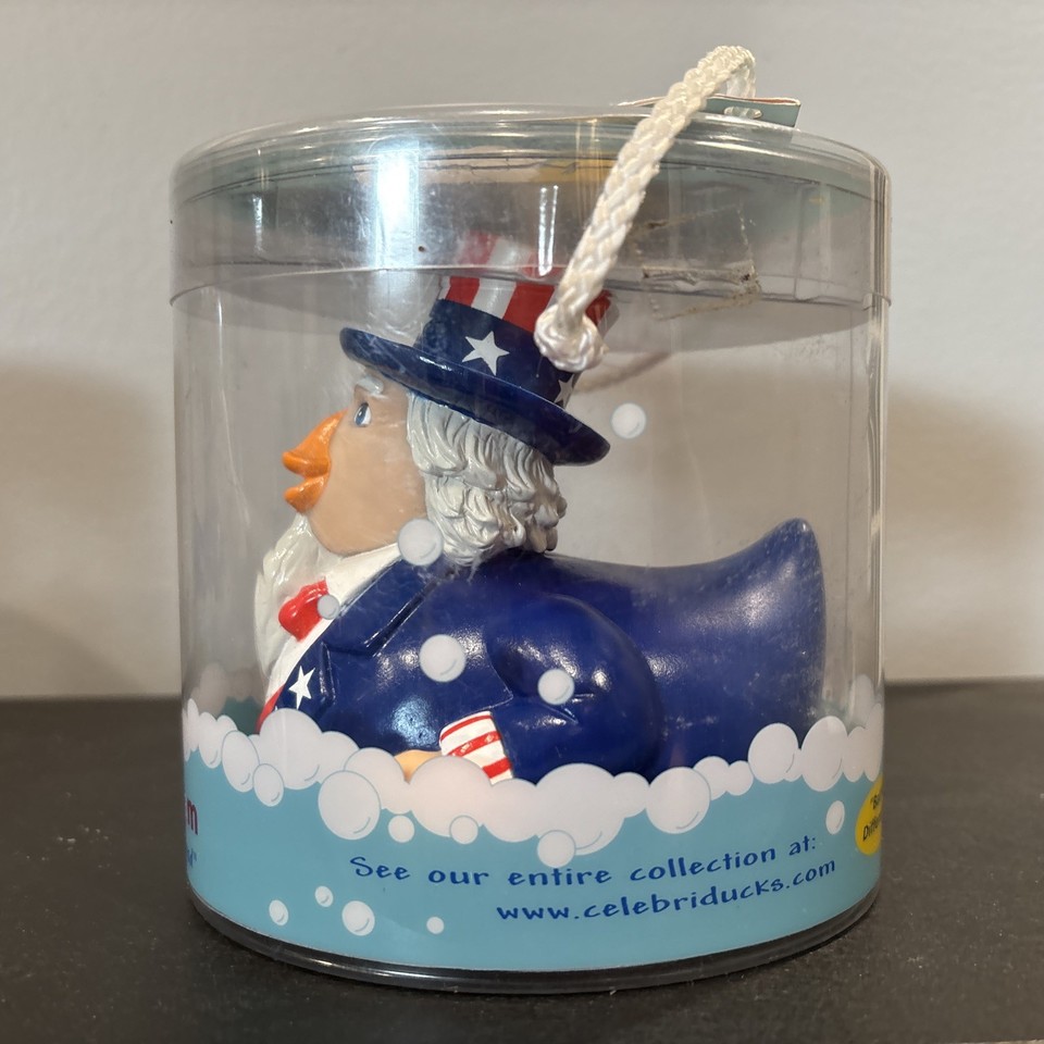 2 Large Uncle Sam United We Stand Collectable Celebriducks Rubber Ducks ...