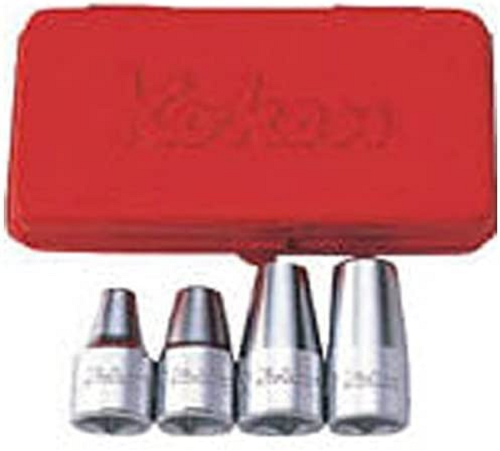 KOKEN 4203MF 1/2in Stud Bolt Setter Socket Set of 4 Pcs with Metal Case ...