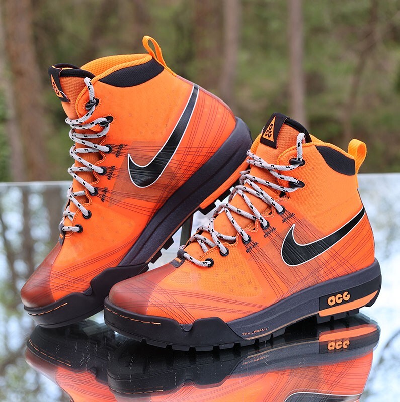 Nike ACG Ashiko Flywire Boot 2009 Men's Size 8 Orange Black Custom ...
