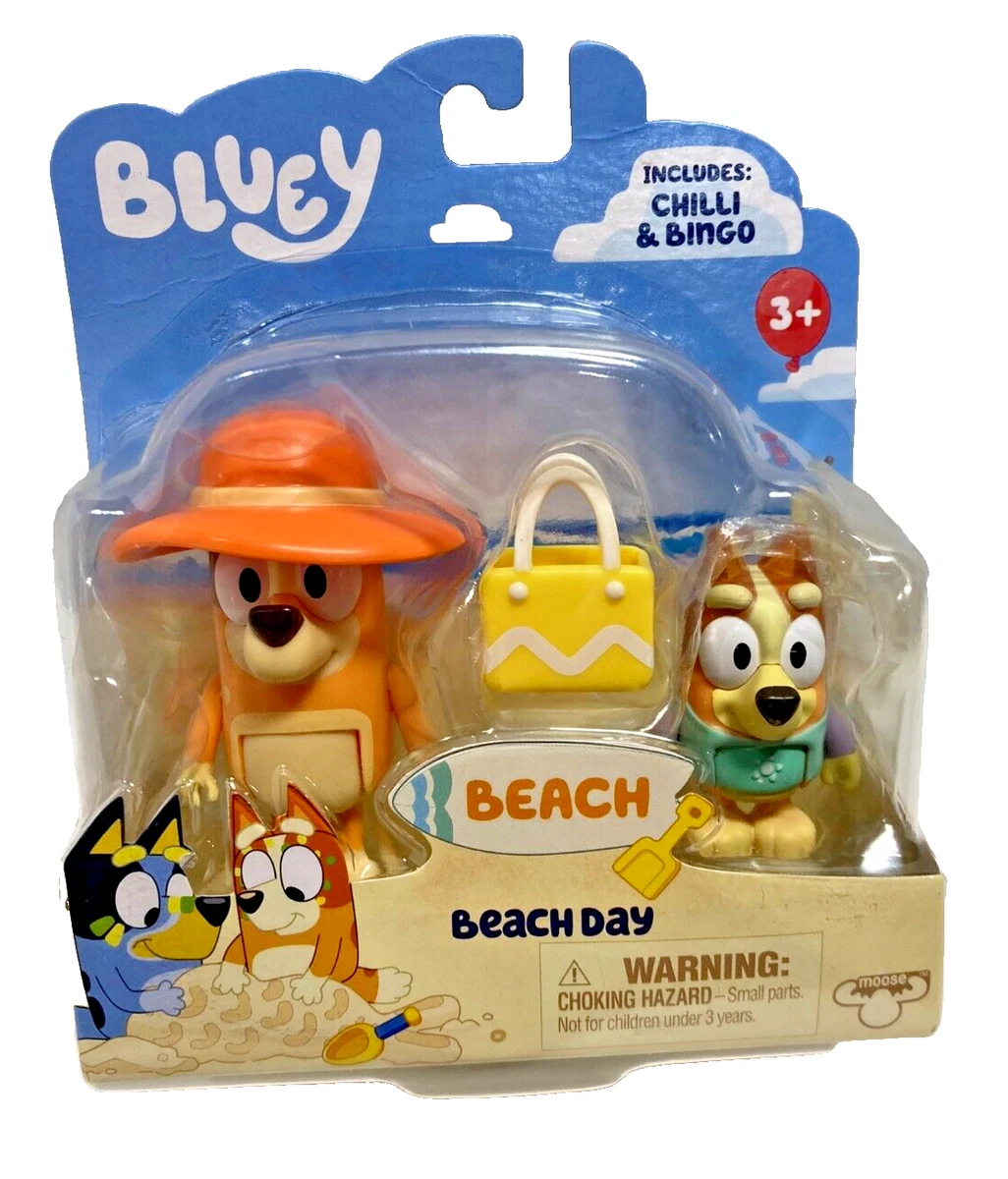 Bluey family beach day figurine set - Bluey Official Website