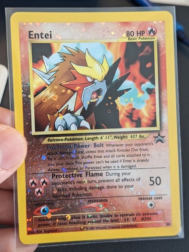 Entei Black Star Promo Holo Pokemon Card 2001 - GREAT condition | eBay