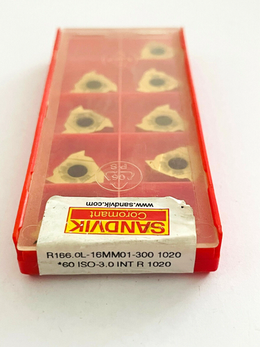 SANDVIK THREAD INSERT R166.0L-16MM01-300 1020 *60 ISO-3,0 INT R 1020 ...