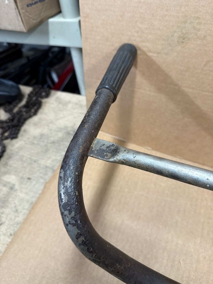 Prewar Bicycle Crossbar Handlebars Gooseneck & Grips Schwinn Shelby ...