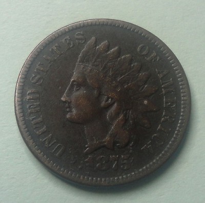 1875 Indian Head Cent Penny OLD "TUCK" IH26 XF | eBay