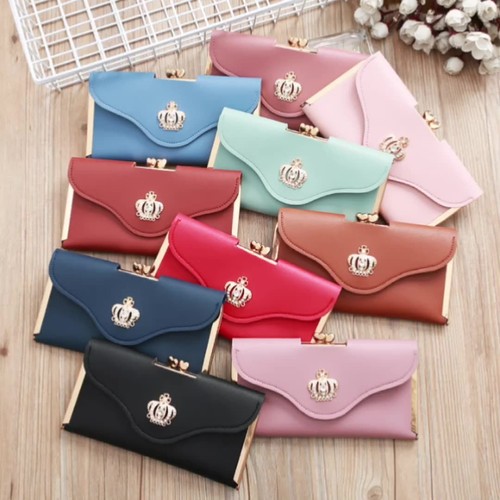 Large Capacity Zipper Purse PU Leather Purses Flip Wallets Women's ...