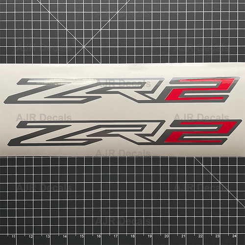 ZR2 Decals Fits Chevy Colorado Bedside Truck Sticker 2017-2020 Z Red ...