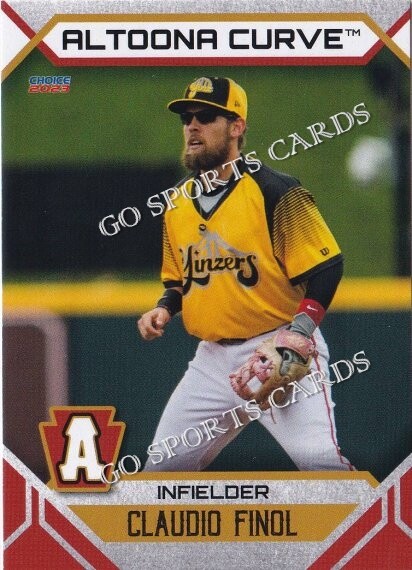 2023 Altoona Curve Claudio Finol RC Rookie Pittsburgh Pirates Minor ...